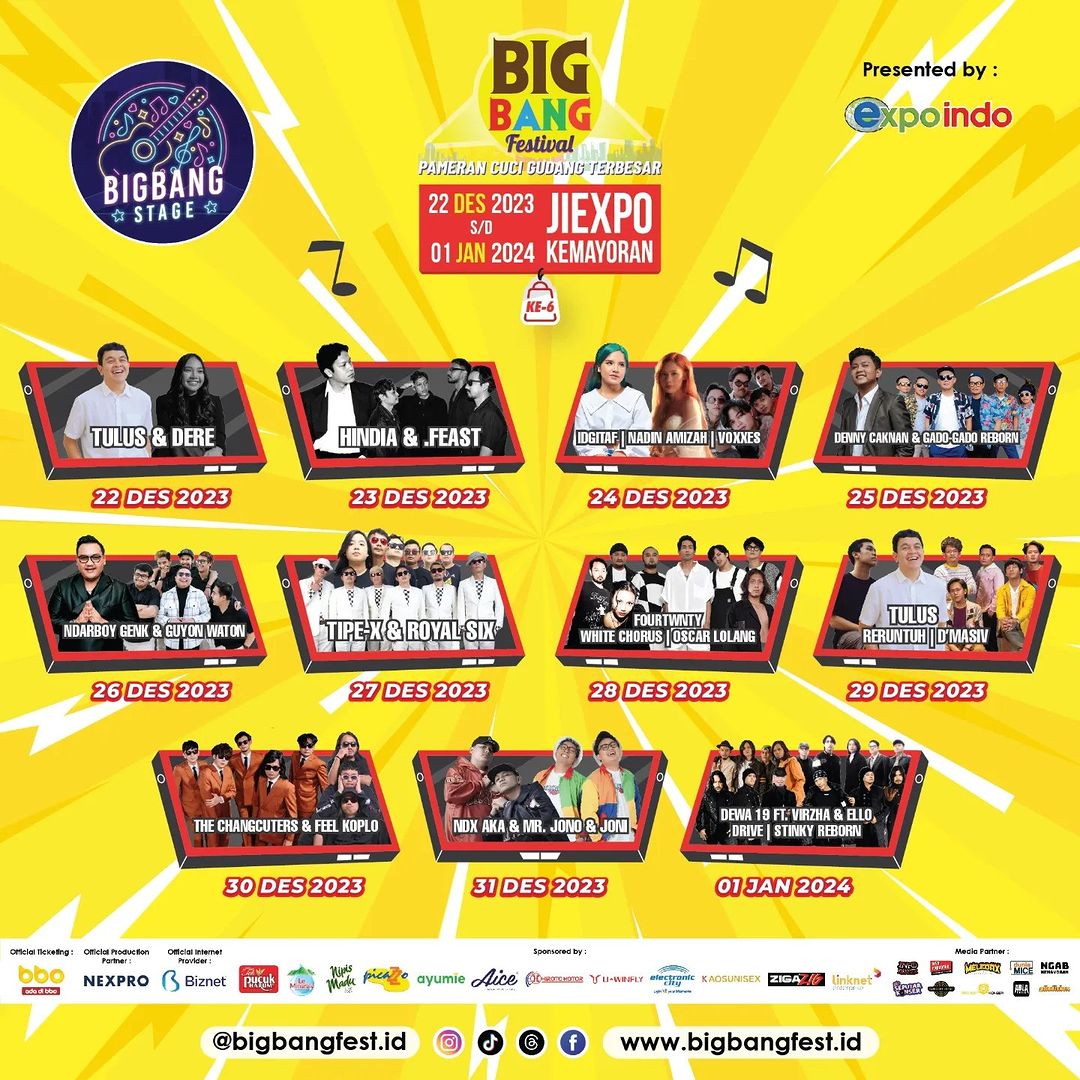 Tulus Sukses Tampil Perdana di Big Bang Festival JIExpo, akan Menyapa Kembali Penggemarnya, Ini ...