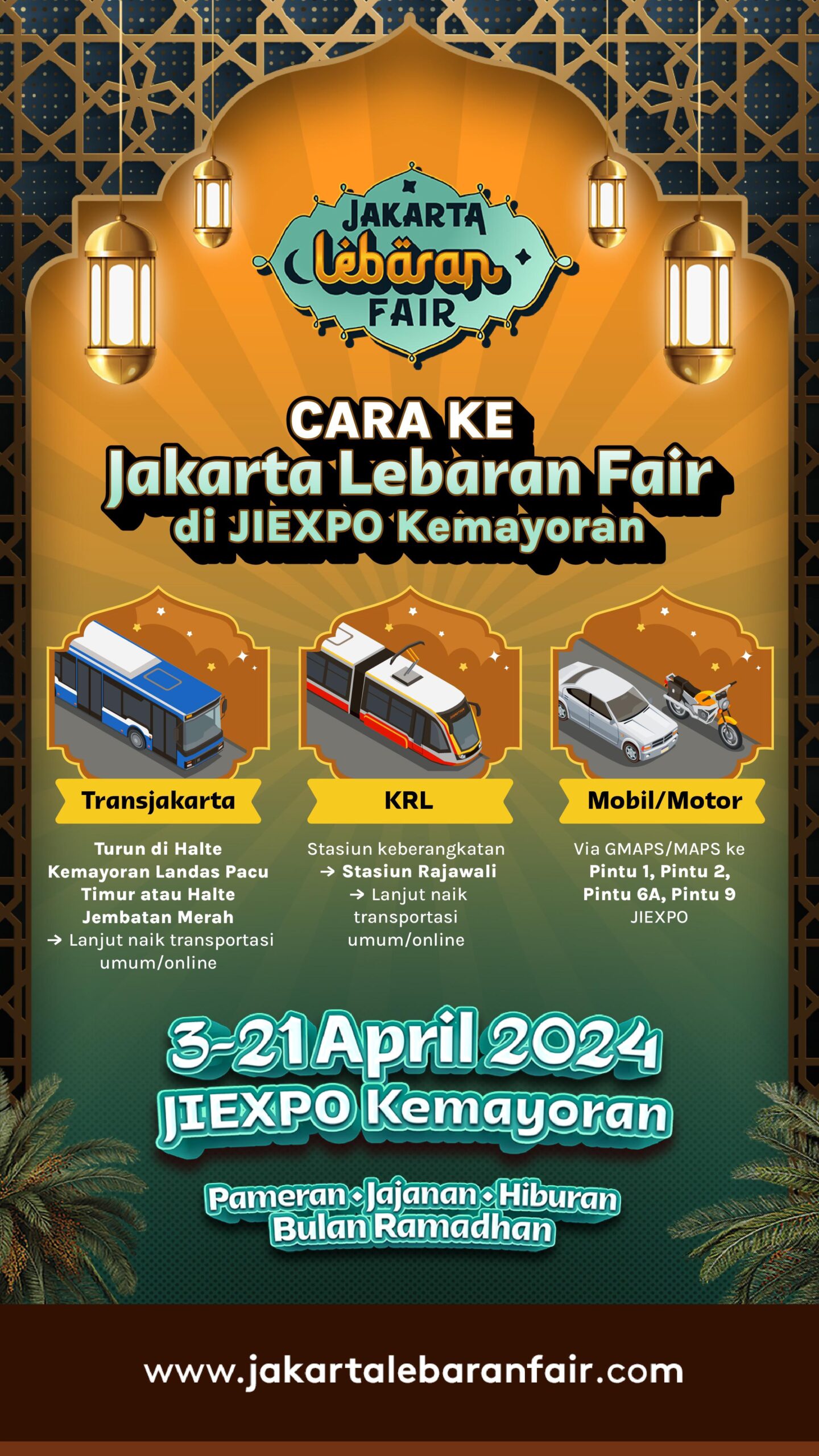 Simak Rute dan Cara ke Jakarta Lebaran Fair 2024 di JIExpo via KRL dan ...