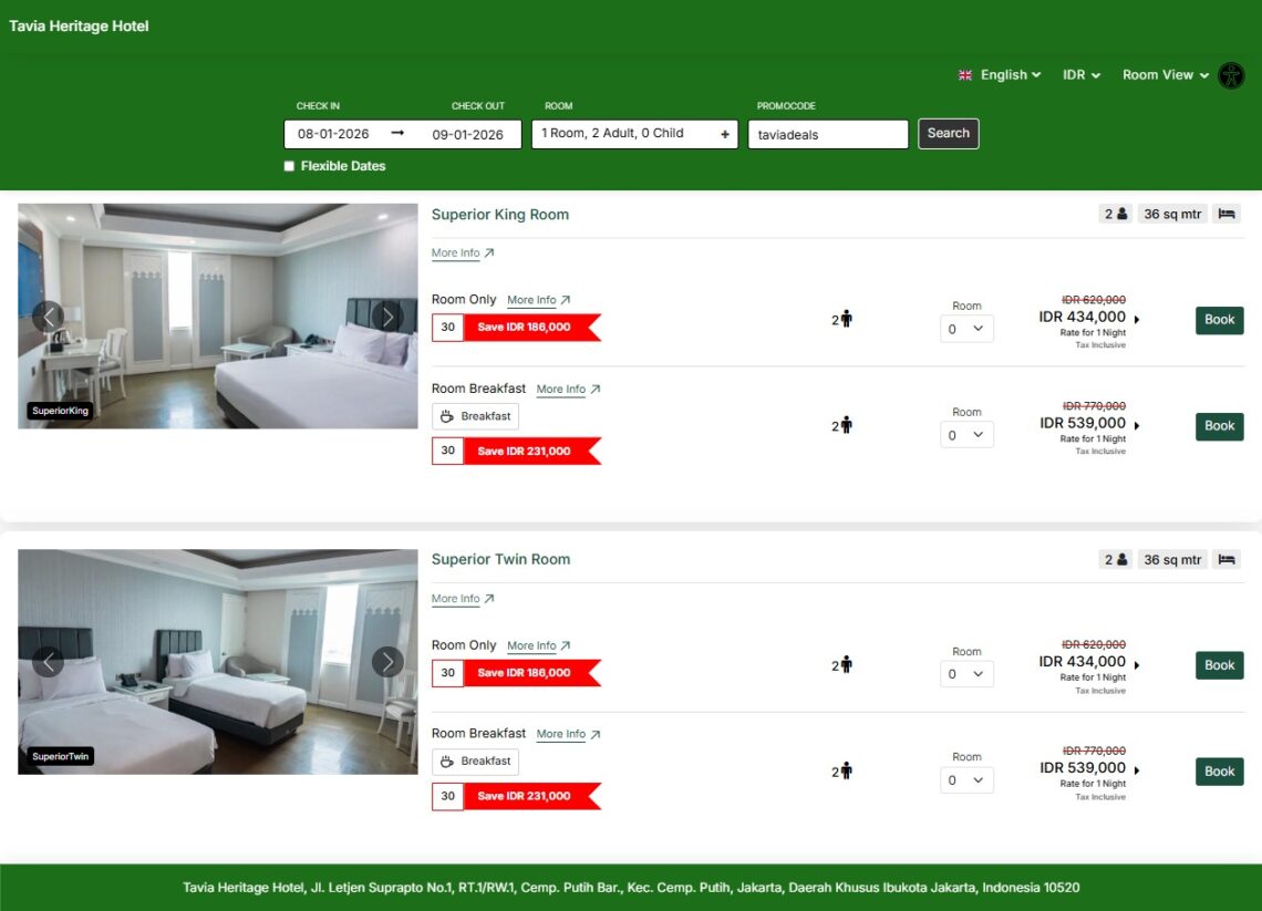 The Tavia Heritage Hotel Tawarkan Diskon 30%, Jadikan Liburan ke ...